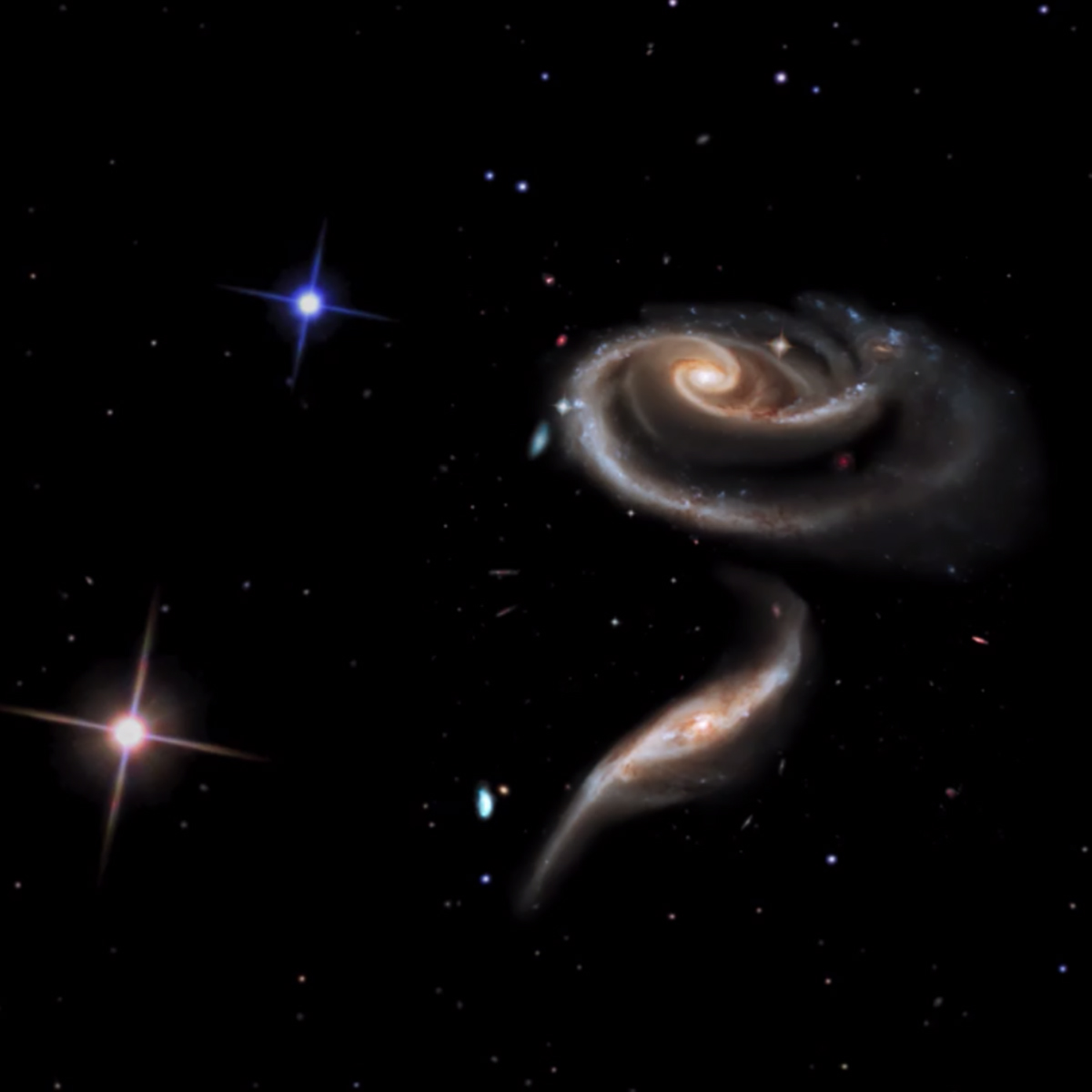Arp Galaxies Quasars