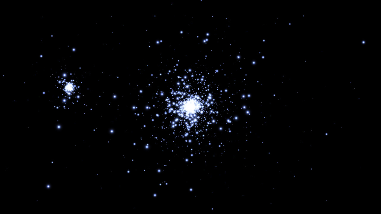 Simulation of Star Clusters Encounter (Annotated) | STScI