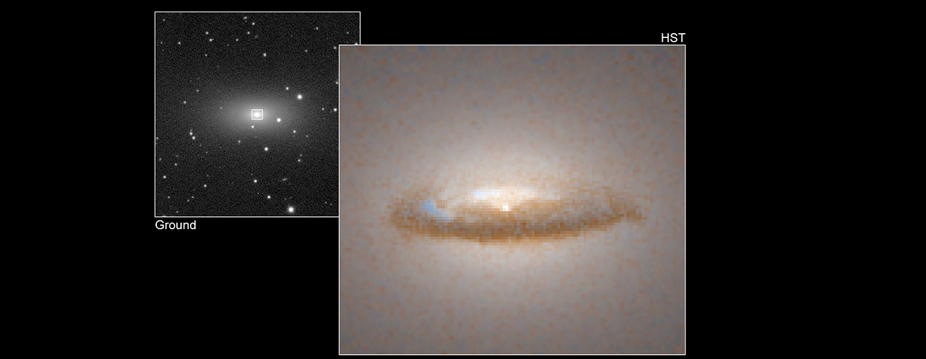 Hubble Uncovers Dust Disk around a Massive Black Hole | STScI