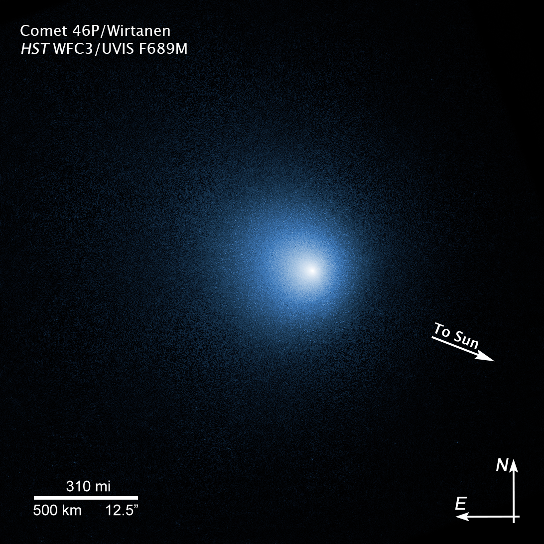 Compass Image of Comet 46P/Wirtanen | HubbleSite