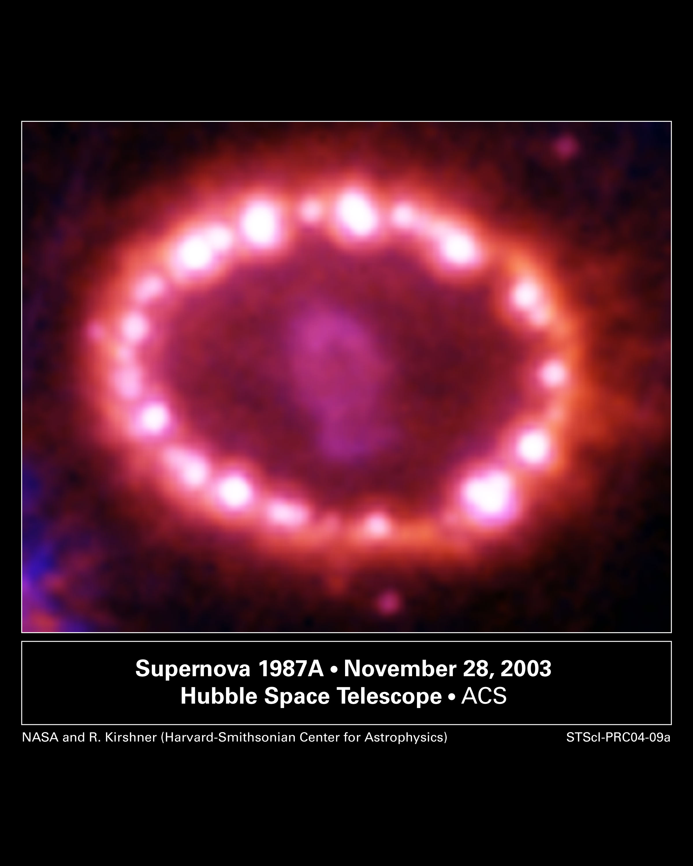 Pink Supernova In Space