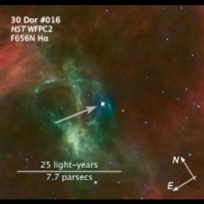Hubble Catches Heavyweight Runaway Star Speeding from 30 Doradus | STScI