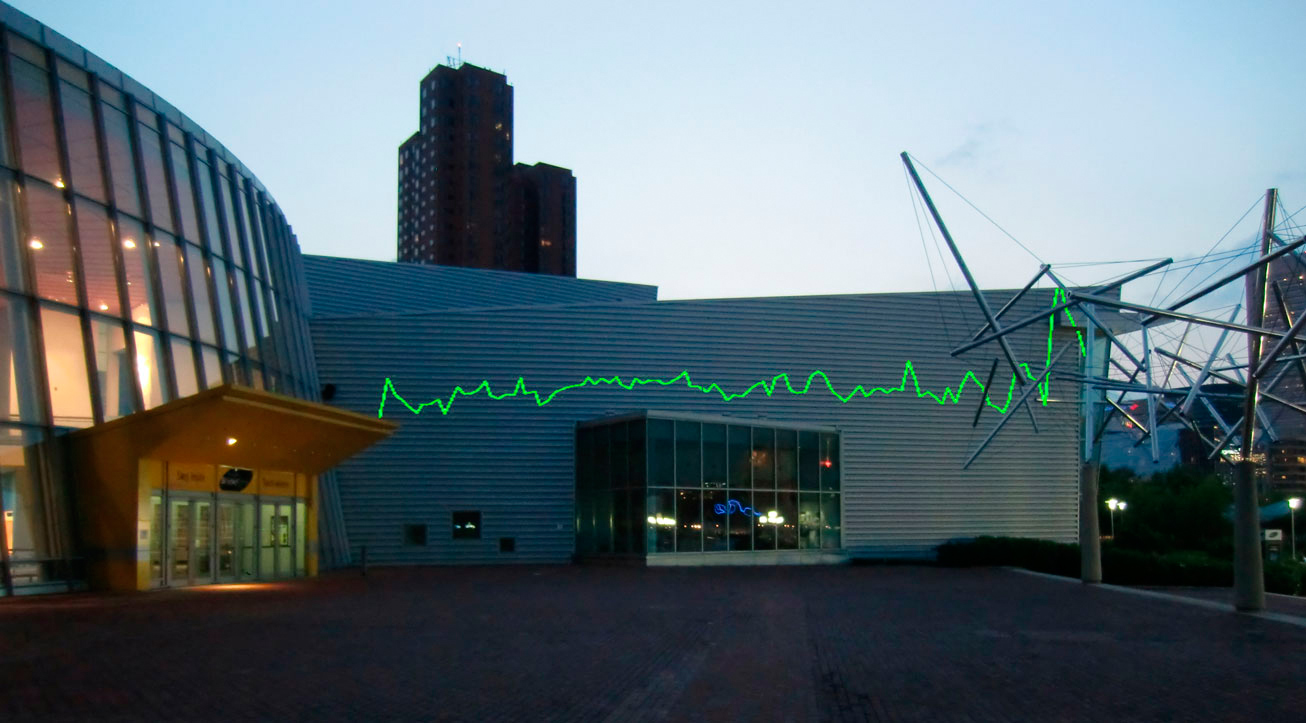 Simulation of Laser Projection at Maryland Science Center | STScI