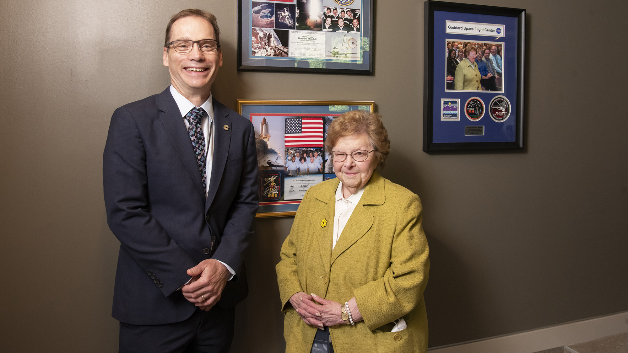 Barbara Mikulski with Ken Sembach | STScI