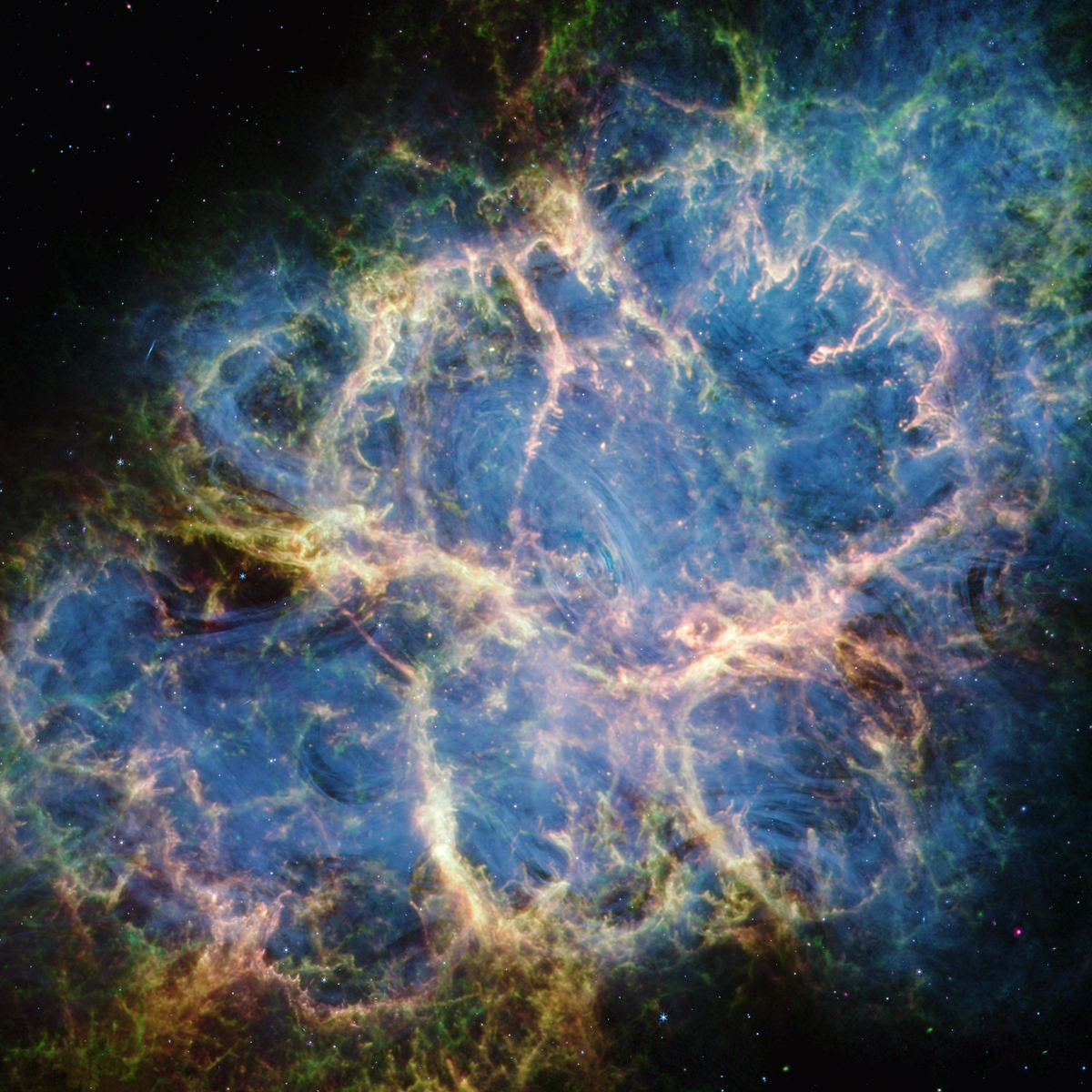 Ultraviolet Image Of The Crab Nebula Supernova Remnant From Orion