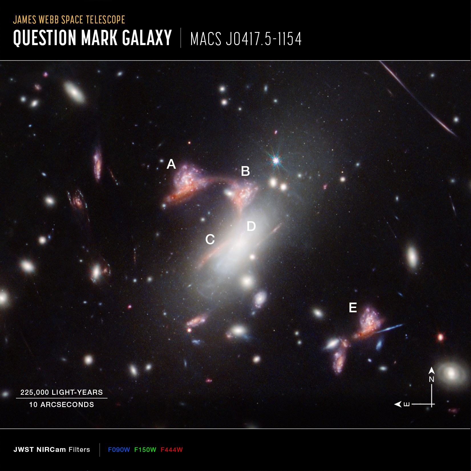 Question Mark Galaxy (NIRCam Image) | STScI