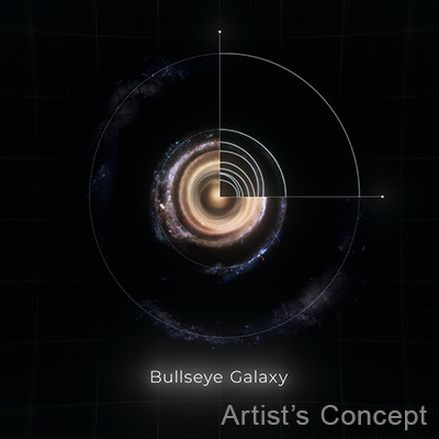 Straight Shot: Hubble Investigates Galaxy with Nine Rings | HubbleSite