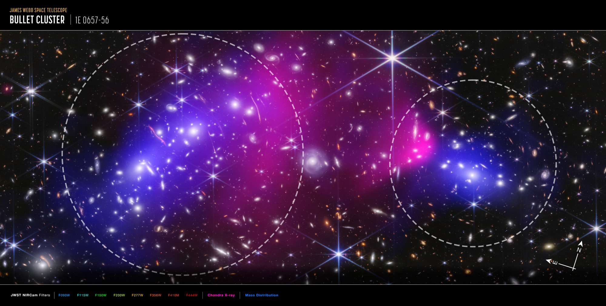 Bullet Cluster (Webb and Chandra Image) | Webb